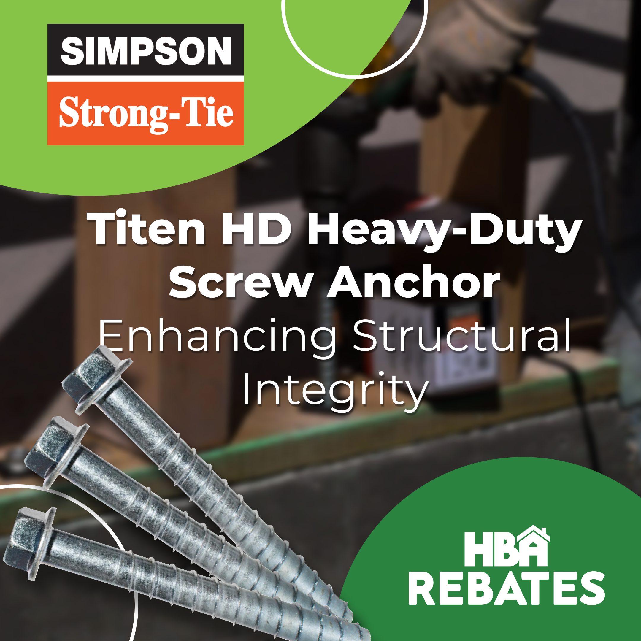 Simpson Strong-Tie Titen HD Heavy-Duty Screw AnchorEnhancing Structural ...